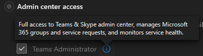 Teams Administrator unable to adjust Group Settings - intentional ...