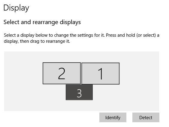 drop down menu now spills across monitors in Win 10 - Microsoft Q&A