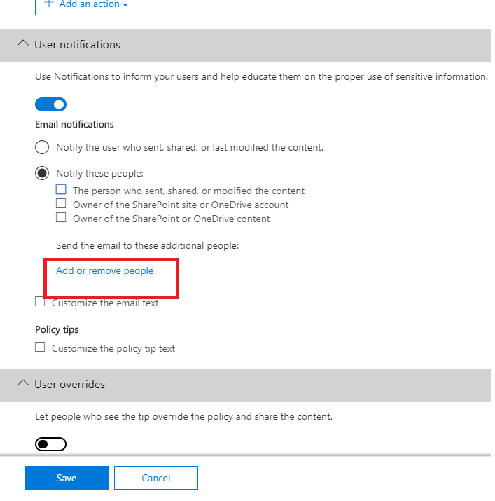 DLP Notification email address - Microsoft Q&A