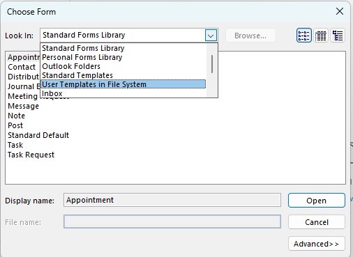 Outlook M365 User Template - Microsoft Q&A