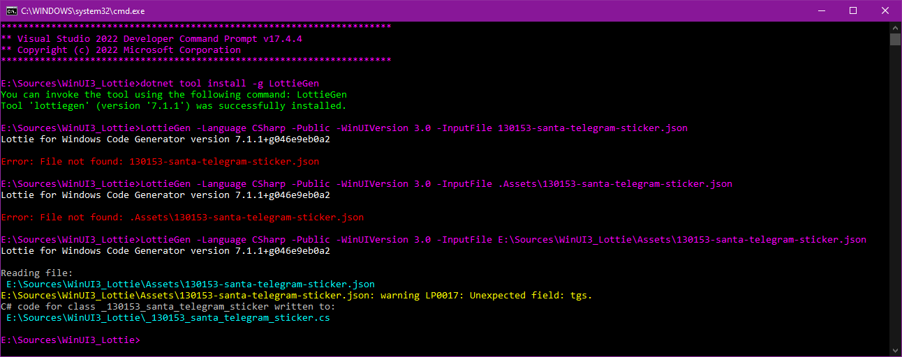How to add lottie file in WinUi 3 - Microsoft Q&A