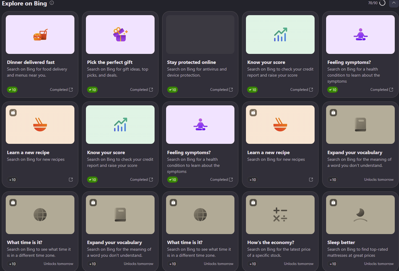 My Microsoft Rewards daily set has been broken for 2 weeks and I lost ...
