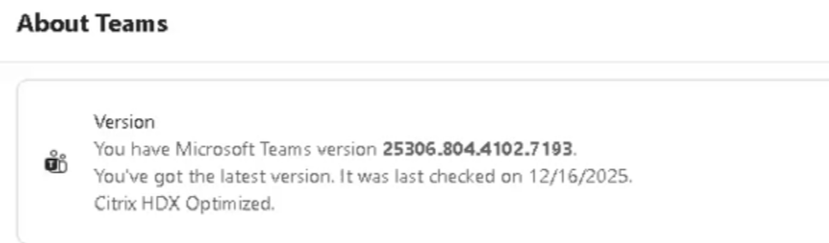 Include computer sound option is missing in teams inside the vdi ...