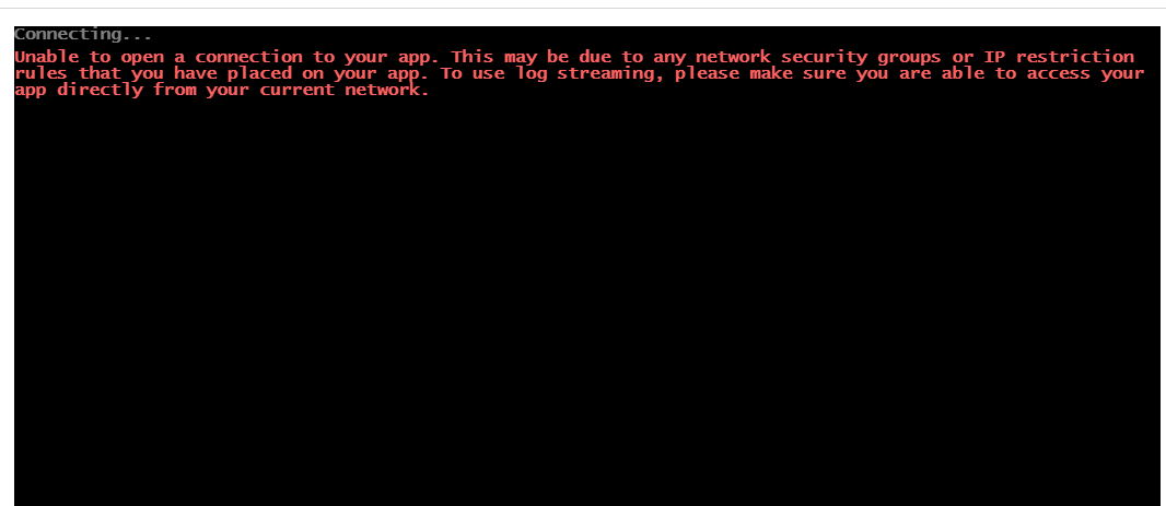 log stream is not working for app service - Microsoft Q&A log stream is not working for app service - Microsoft Q&A