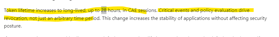 Continuous-Access-Evaluation (CAE) - Microsoft Q&A