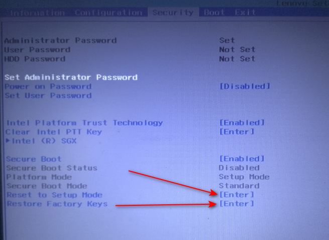 Error Secure boot enabled, Secure boot status disabled - Microsoft Q&A