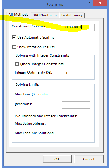 Solver ignoring constraints - Microsoft Q&A