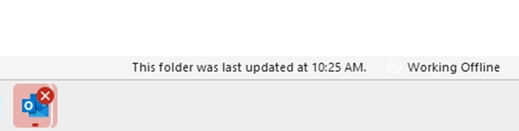 Outlook icon has red X over it why - Microsoft Q&A