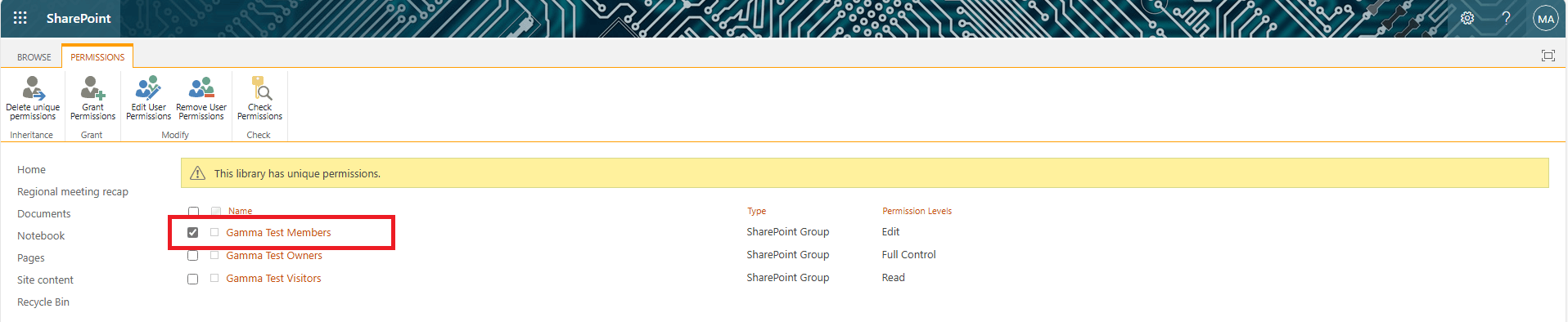 365 Sharepoint Group Member/Visitor permissions question - Microsoft Q&A