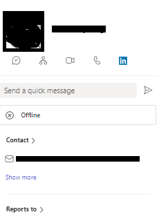 Unknown users contact details are hidden in teams getting error from ...