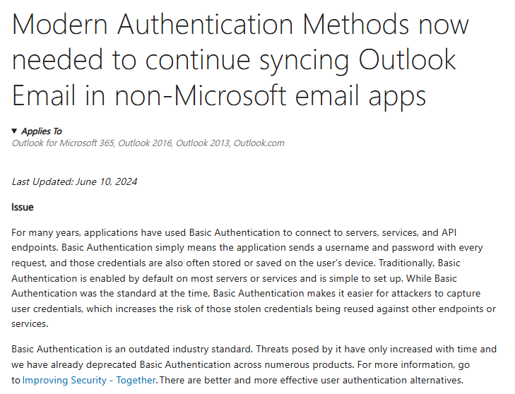 Outlook 2019 not connect any Oauth account - Microsoft Q&A