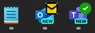 Outlook new mail icon in taskbar - Microsoft Q&A