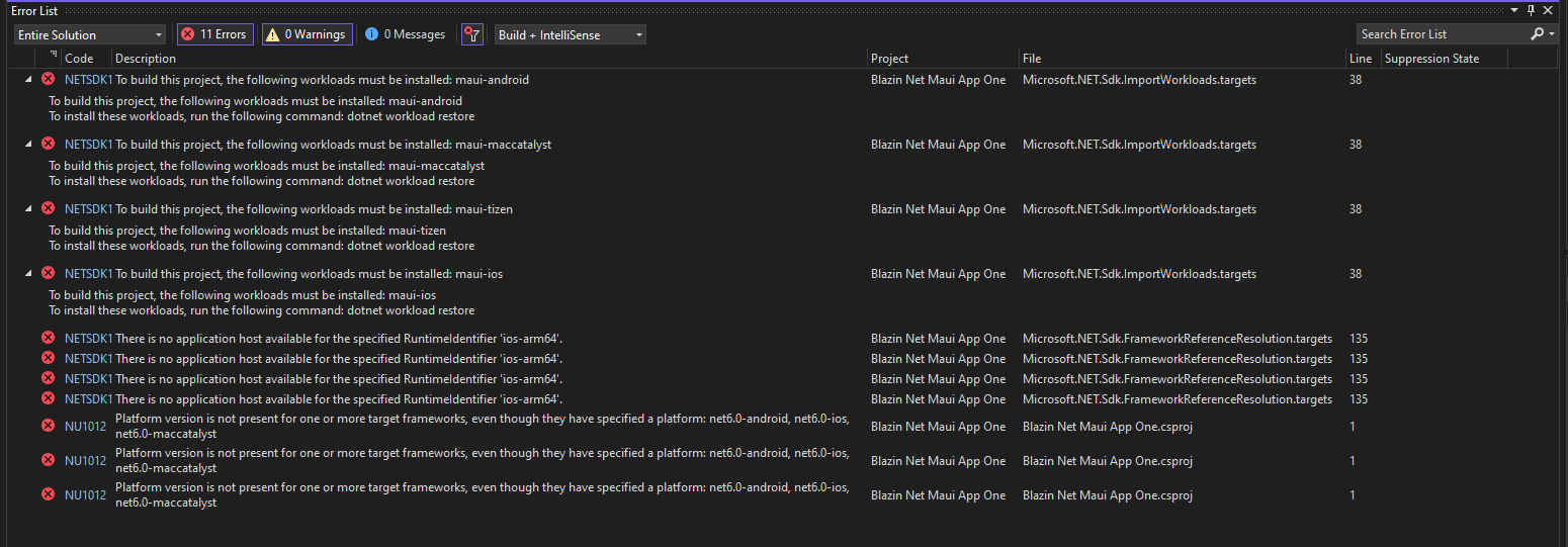 Missing iOS Assembly and Utility files in Solution Explorer - Microsoft Q&A