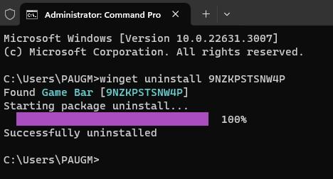 Uninstalling Xbox Game Bar - Microsoft Q&A