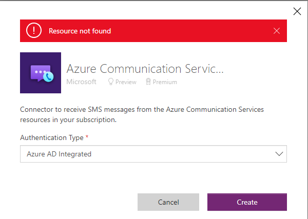 Power Automation Connection Failure - Azure Communication Services SMS Events (Preview ...