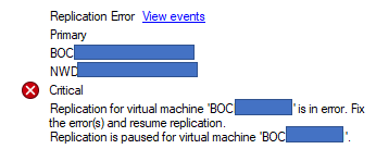 Hyper-V Replication Operation Failed Event ID 33680 32086 32022 - Microsoft Q&A