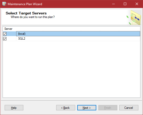 Multi server maintenance plan - Microsoft Q&A