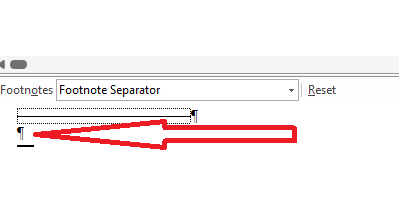 How to reduce gap between footnote seperator line and footnotes ...