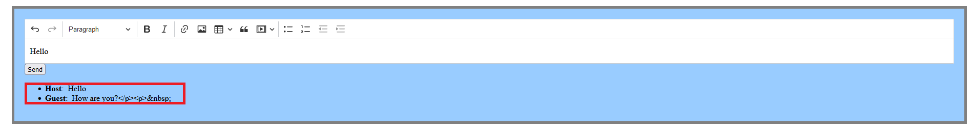 Other issue to ckeditor - Microsoft Q&A