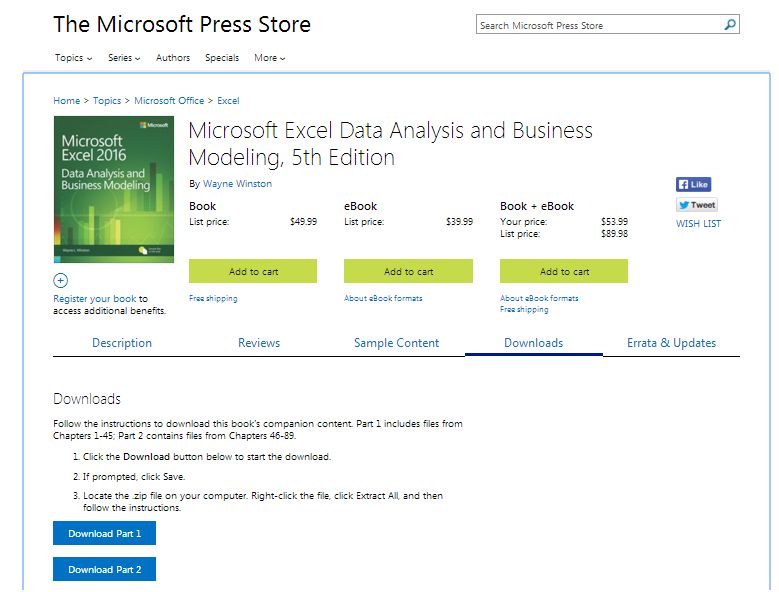 Downloading a Microsoft Excel 2016 Book's practice files - Microsoft Q&A