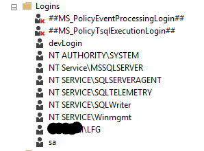 Login failed for user [domain\computer name] reason could not find a ...