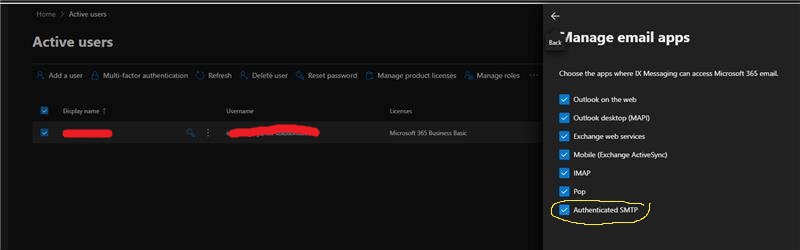 OAuth2 for SMTP.SendAsApp granting AccessToken but returns 535: 5.7.3 Authentication ...