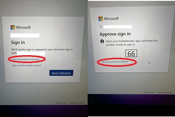 Can you remove the option to use password from authenticator prompts? - Microsoft Q&A