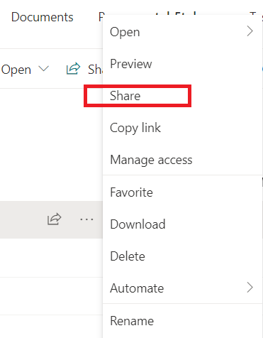 SharePoint API Request to Share a document using "People you choose" without sending a direct ...