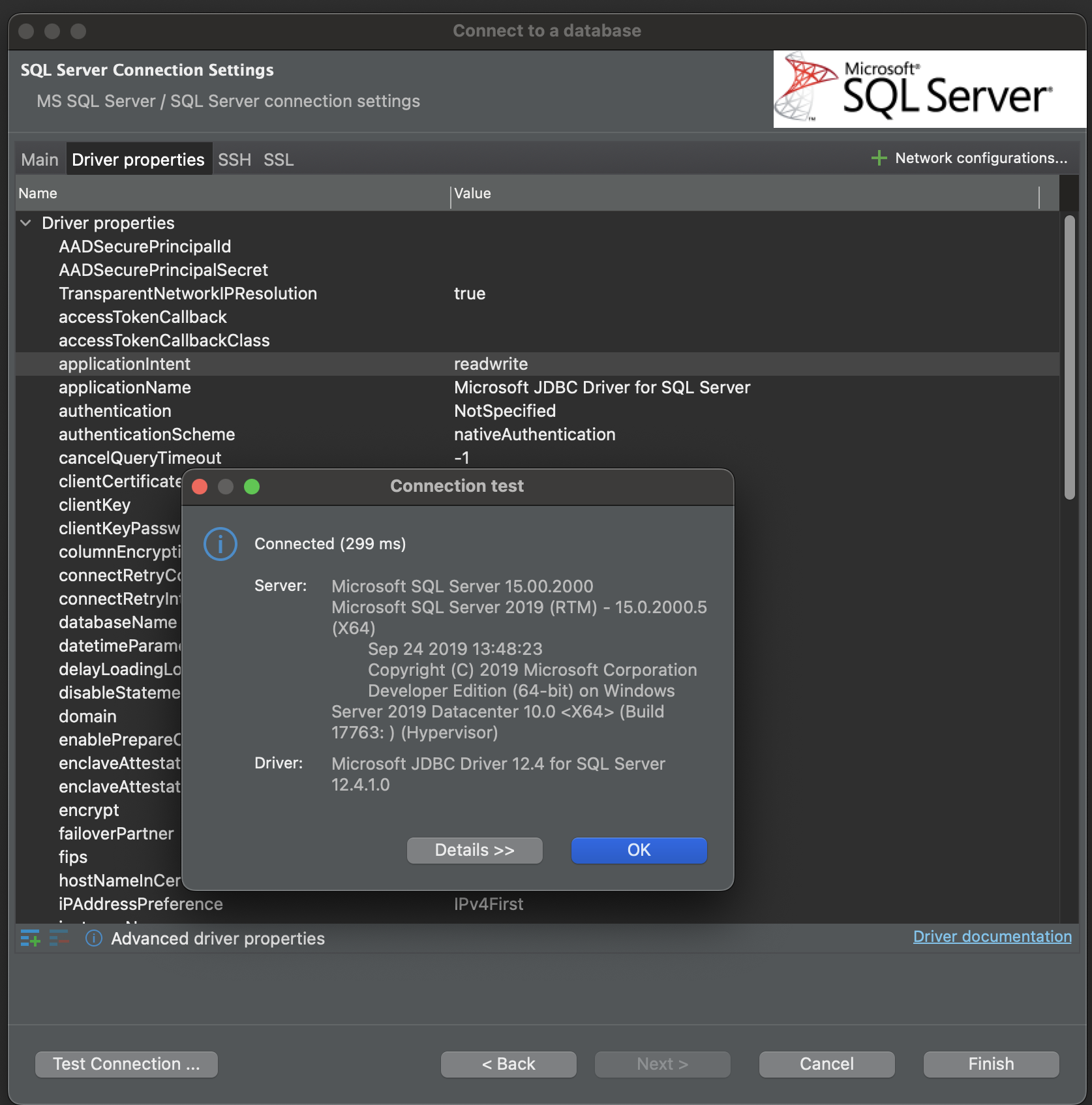 How do I connect to the AOAG secondary via the AG Listener through the SSH tunnel from the ...
