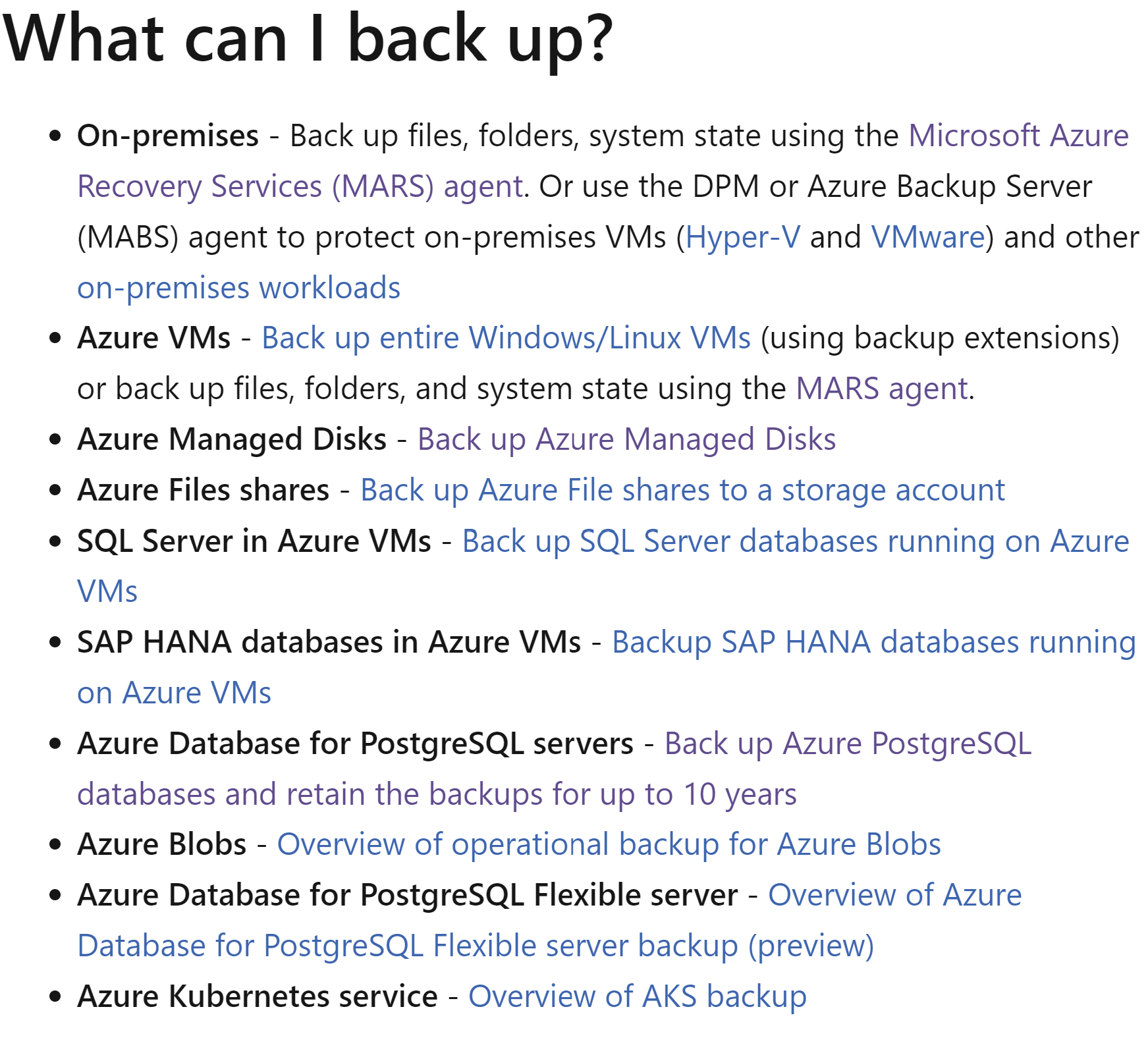 Azure backup - Microsoft Q&A