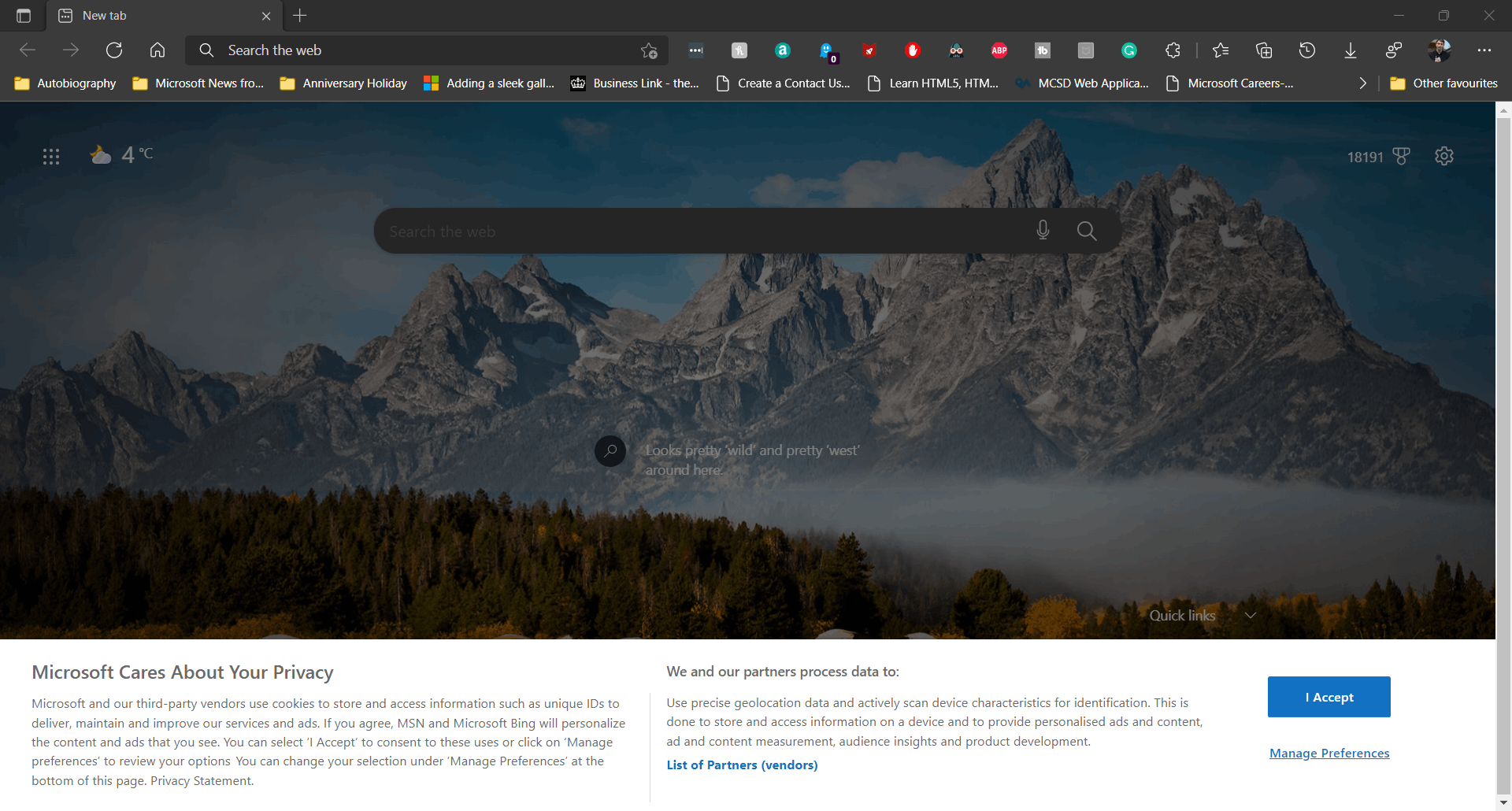 Microsoft Edge not showing my homepage - Microsoft Q&A