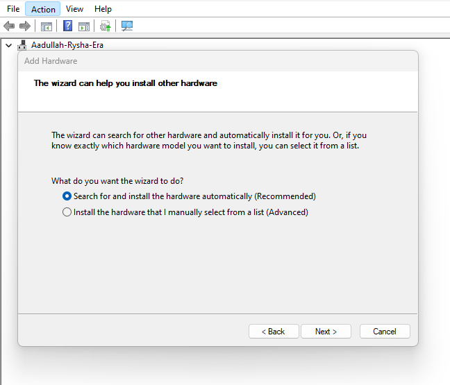 Installing Realtek audio drivers using 'Add legacy hardware' is ...