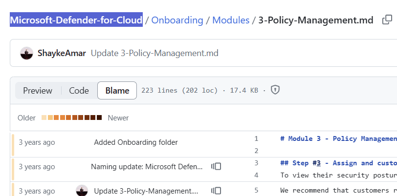 Confused with Module 3 - Policy Management at https://github.com/Azure ...