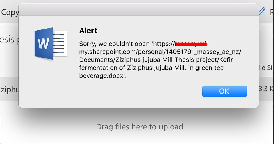 how to fix this for word 2016 for mac: Sorry, we couldn't open 'https ...