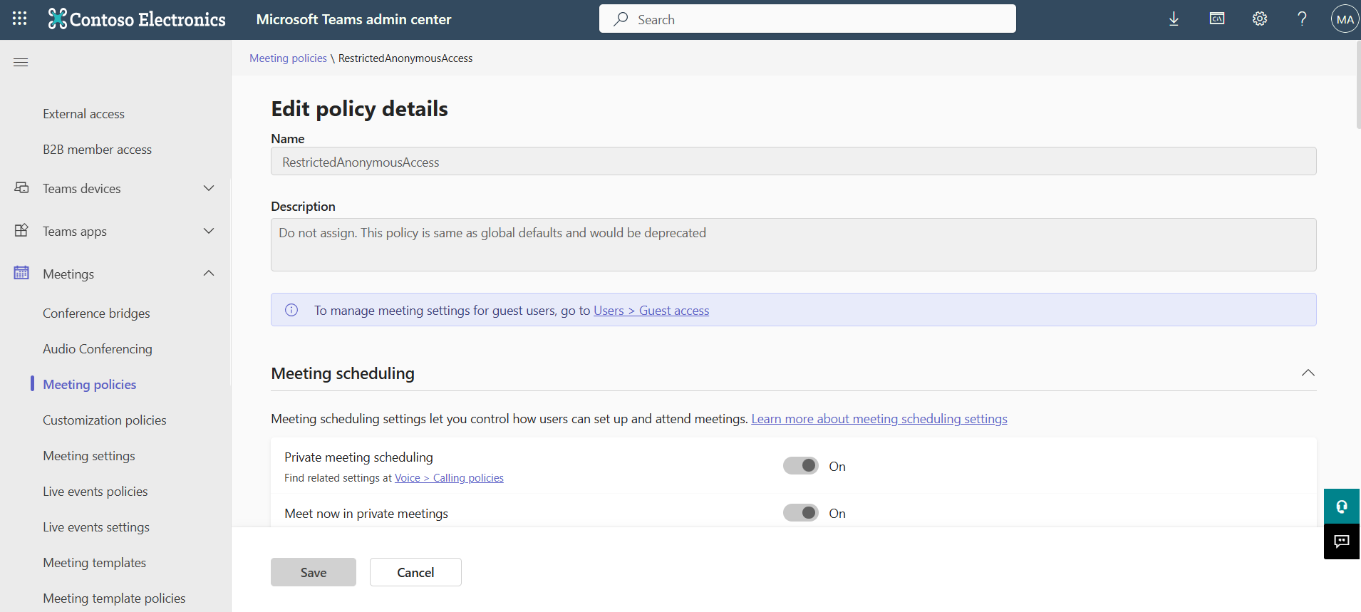 what is the exact date of deprecated of RestrictedAnonymousAccess ...