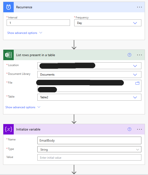 Generate Reminder Email in Excel and Power Automate - Microsoft Q&A