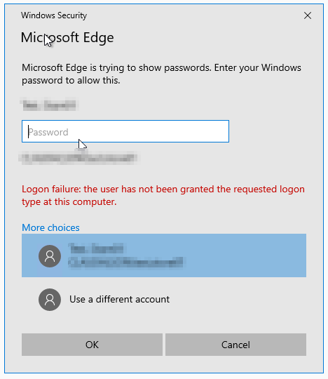 ‎Remote Desktop environment - editing Edge passwords‎ - Microsoft Q&A