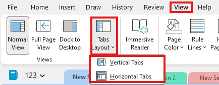 OneNote - Only one section is being displayed as a tab even though ...