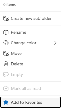 email subfolders update - Microsoft Q&A