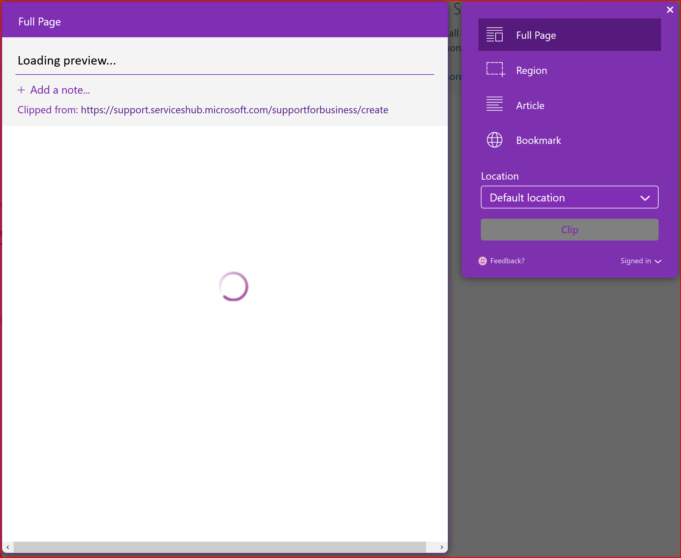 OneNote Web Clipper stopped working - Microsoft Q&A