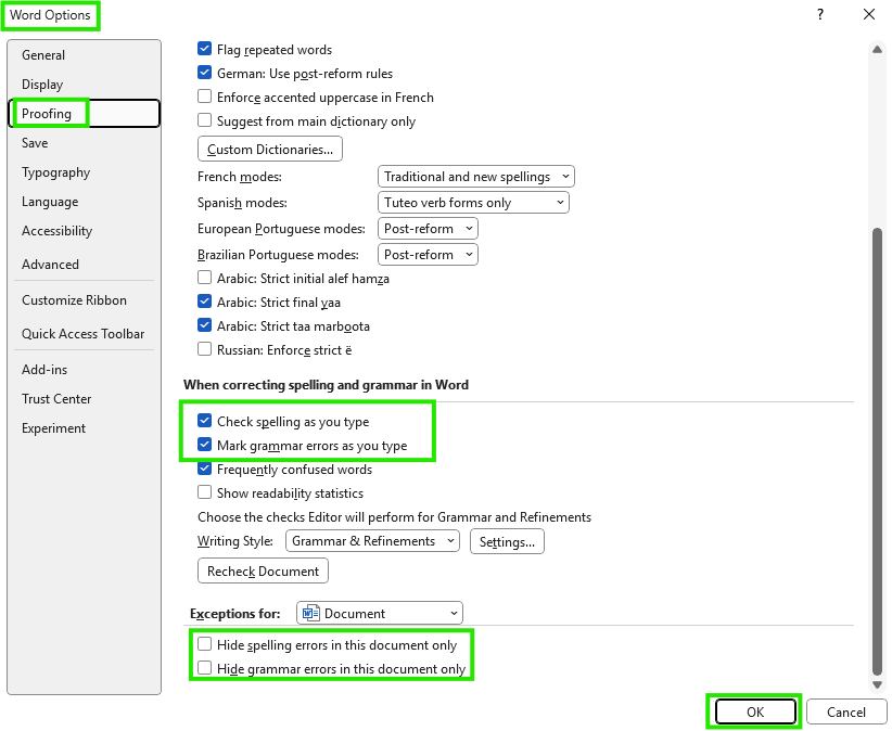 Why is spell check not working in Word - Microsoft Q&A