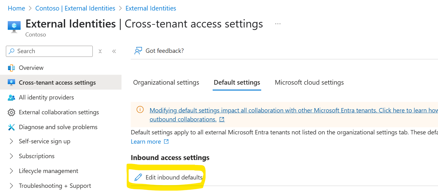 Locked out of Entra ID tenancy when setting up B2B - Microsoft Q&A