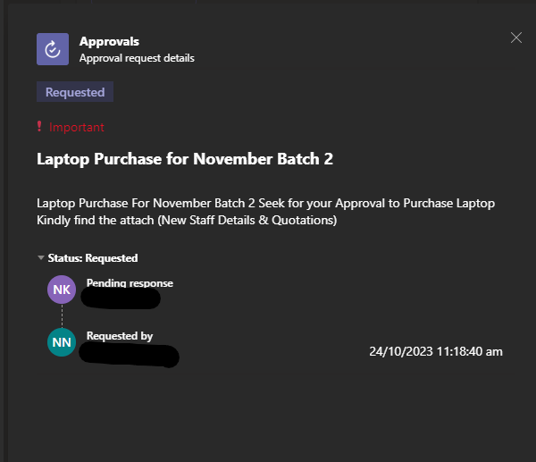 Approval Request Attachment Missing Microsoft Qanda