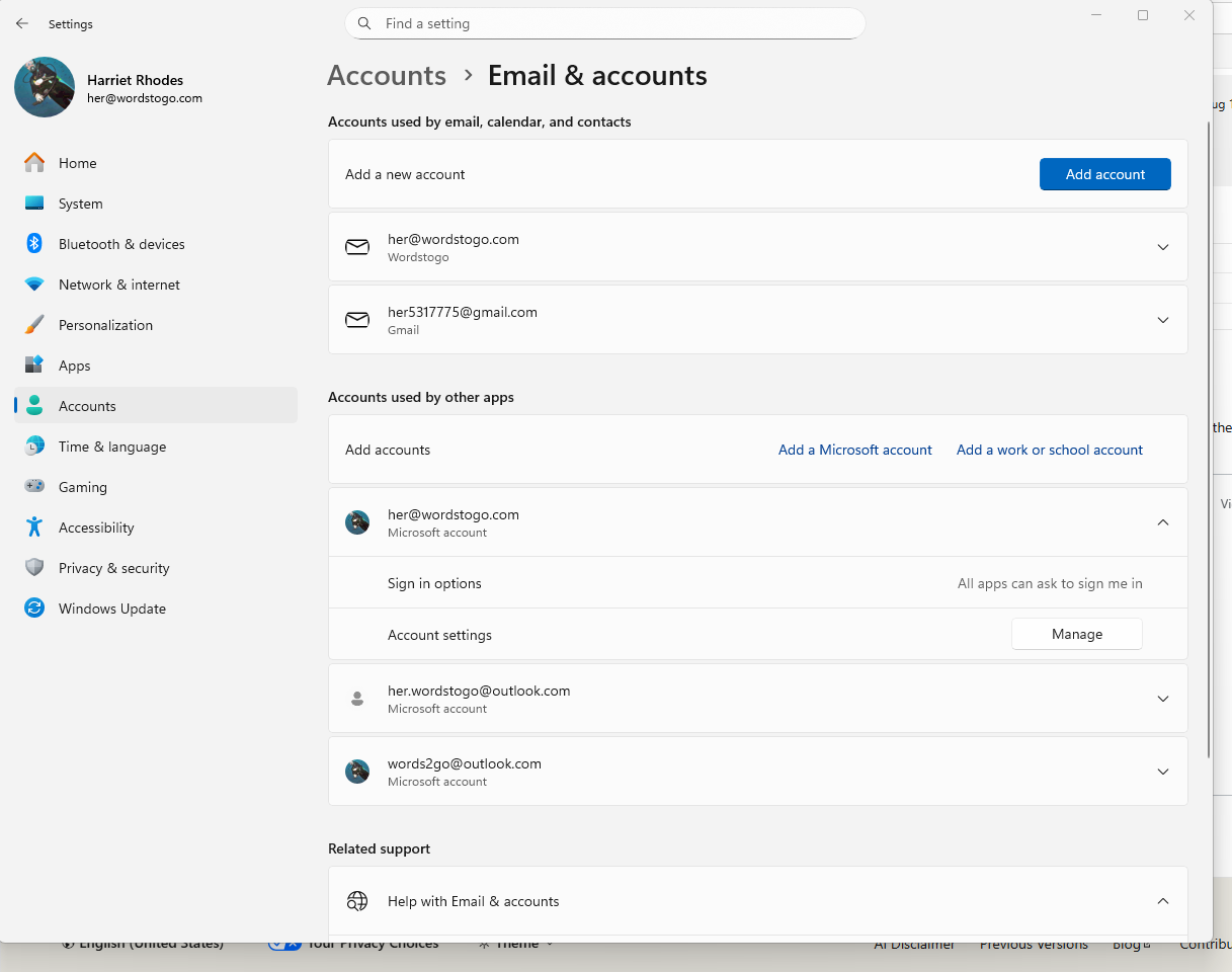 How to access calendar and onedrive at non-outlook.com address ...