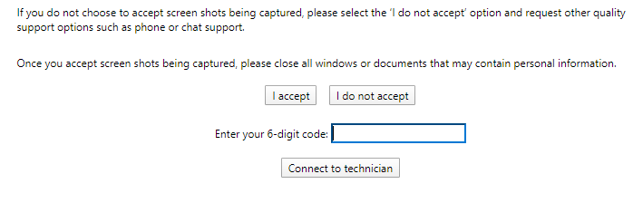 6 digit code to for remote assistance - Microsoft Q&A