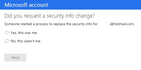 Stuck at "Did you request a security info change?" page! - Microsoft Q&A