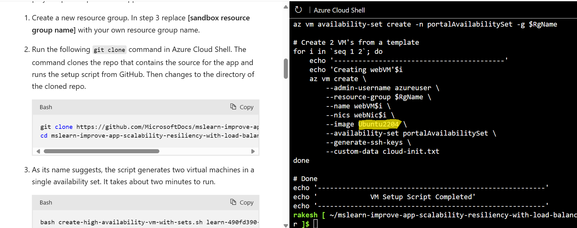 Fix Exercise - Configure a public load balancer regarding used Ubuntu ...
