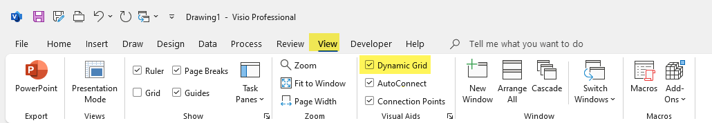 How I can cancel visio auto align green lines - Microsoft Q&A