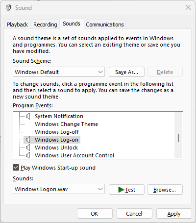 Is there an actual way to change the Windows 11 startup sound ...