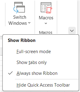 Office Ribbon Pushpin Missing - Microsoft Q&A